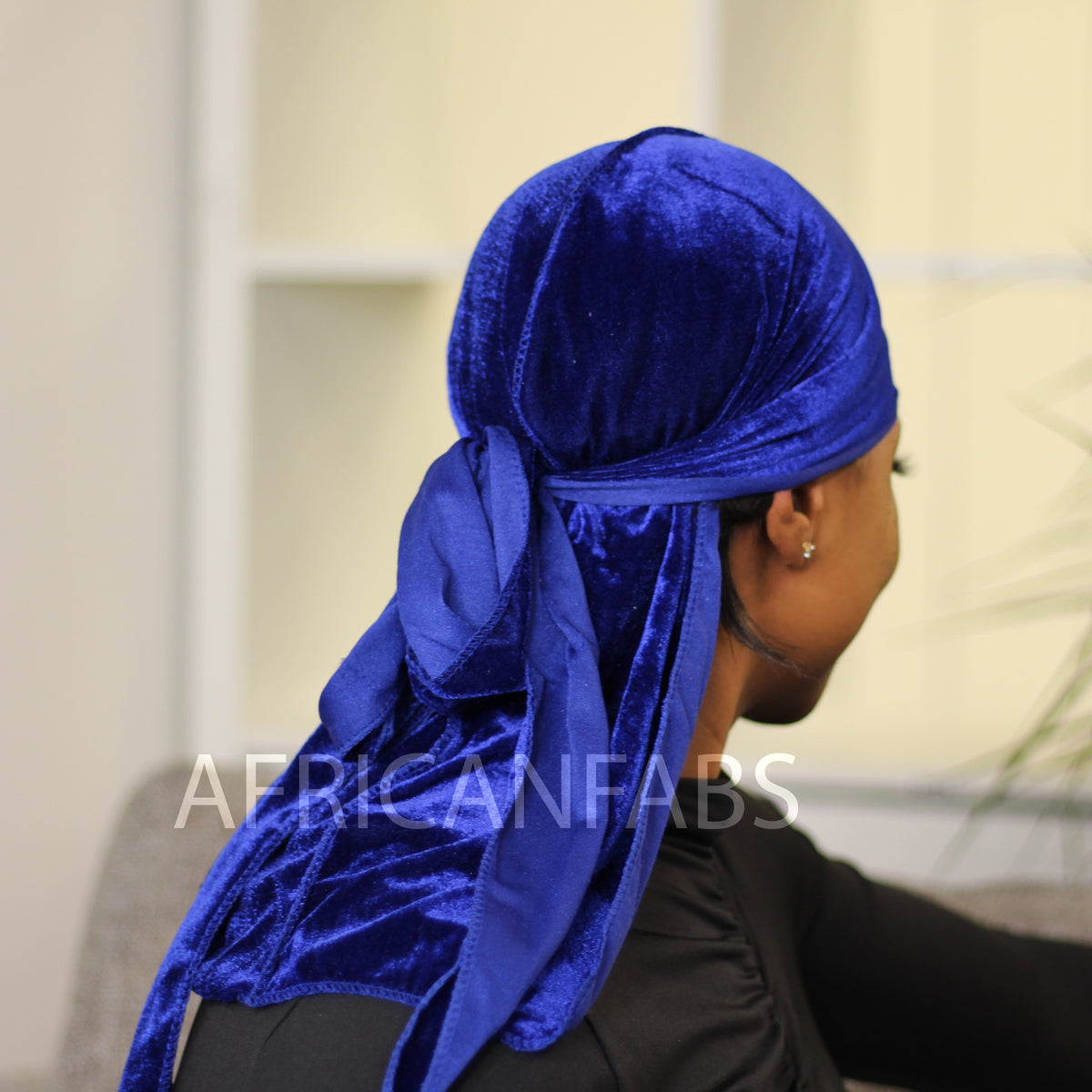 Fluwelen Durag / Velvet Du-rag / Do-rag / Bandana - Unisex - Blauw ...
